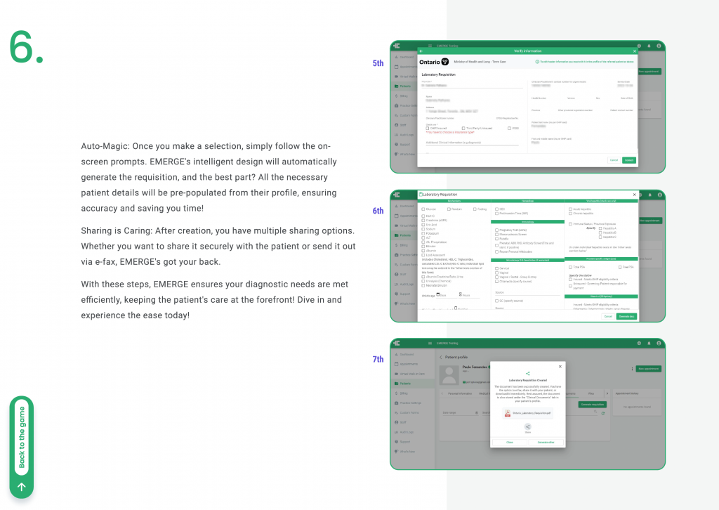 Generating Automated Requisitions in EMERGE - EMERGE Healthcare Co.