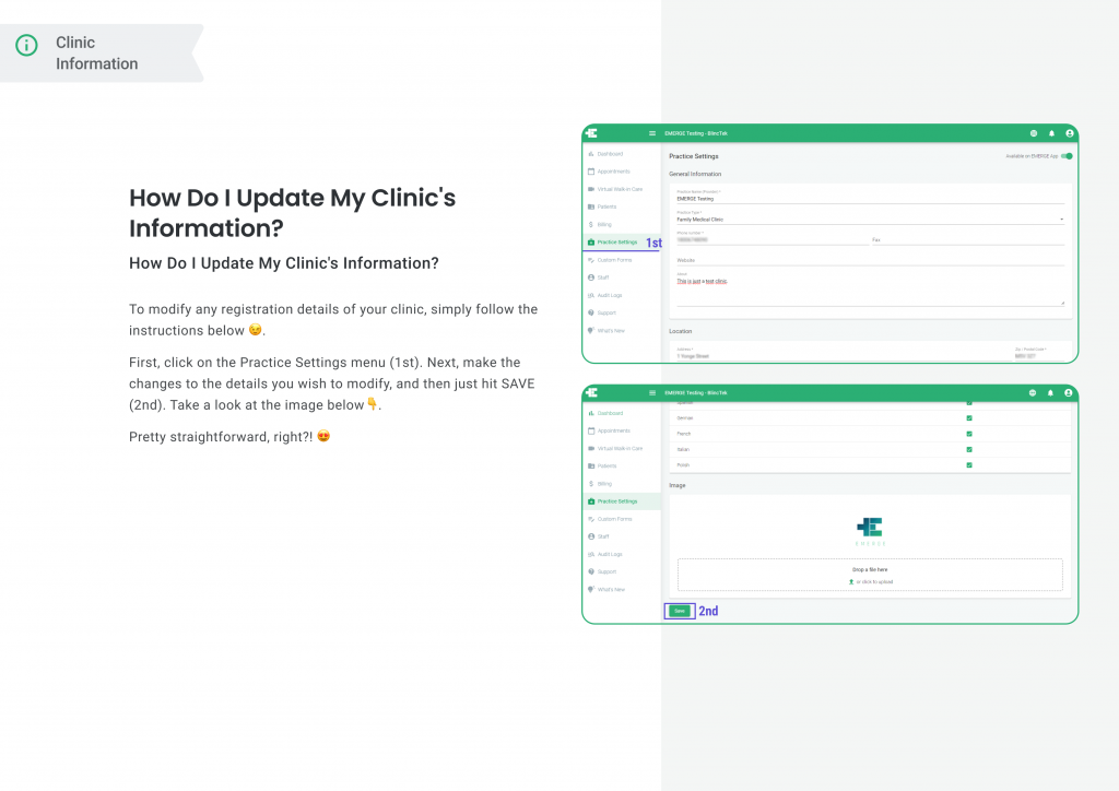 How Do I Update My Clinic's Information? - EMERGE Healthcare Co.